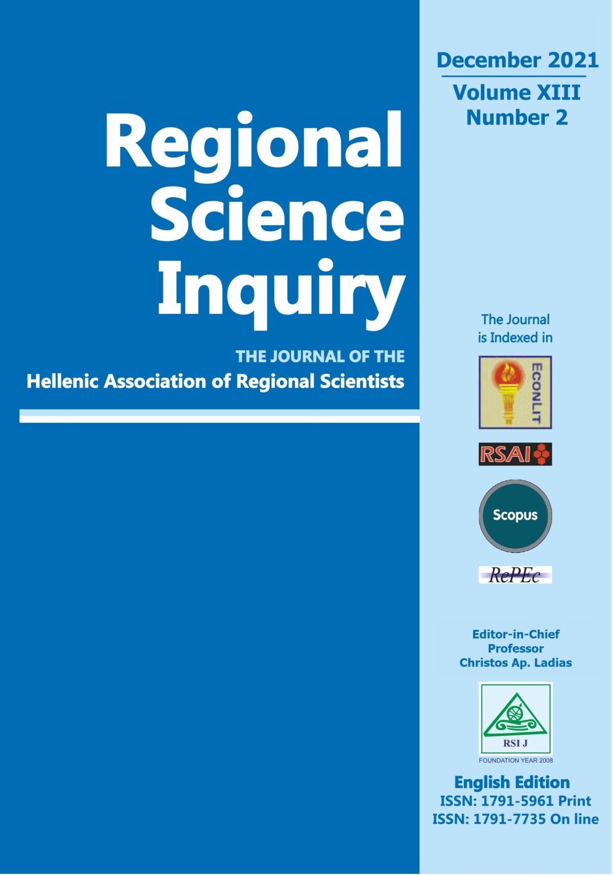 Regional Science Inquiry – Regional Science Inquiry Journal – Hellenic ...
